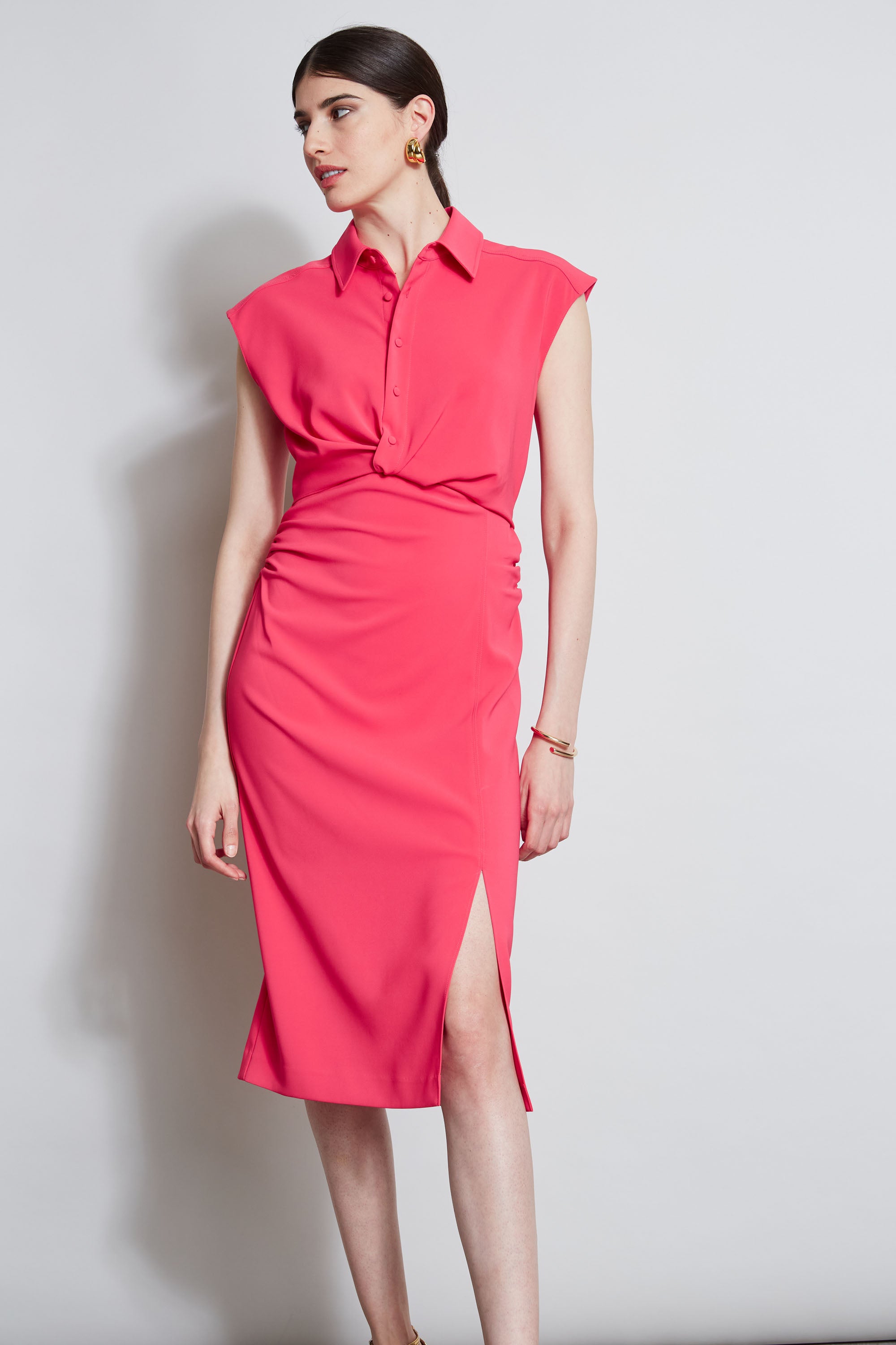 Twist Button Dress – Elie Tahari