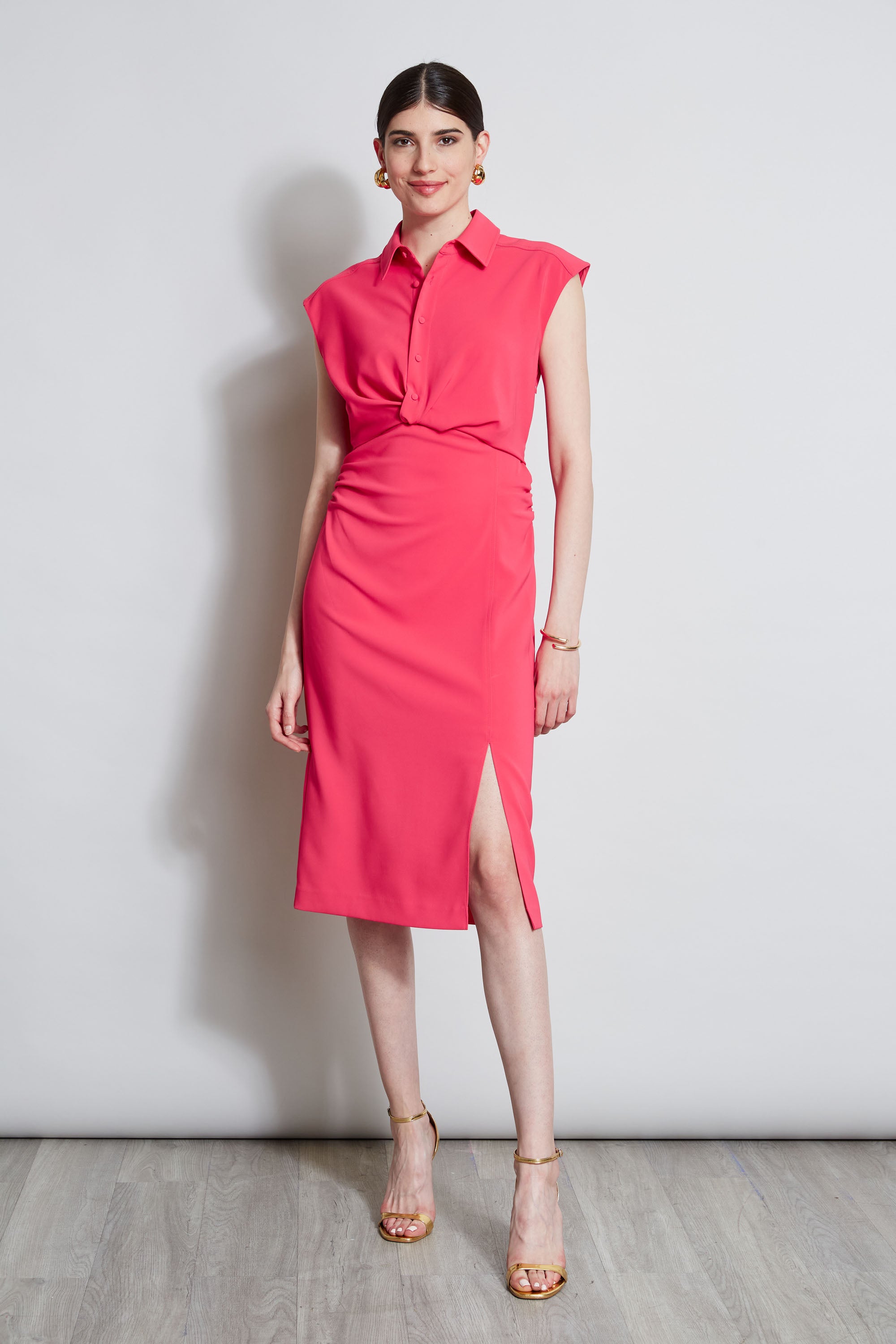 Twist Button Dress – Elie Tahari