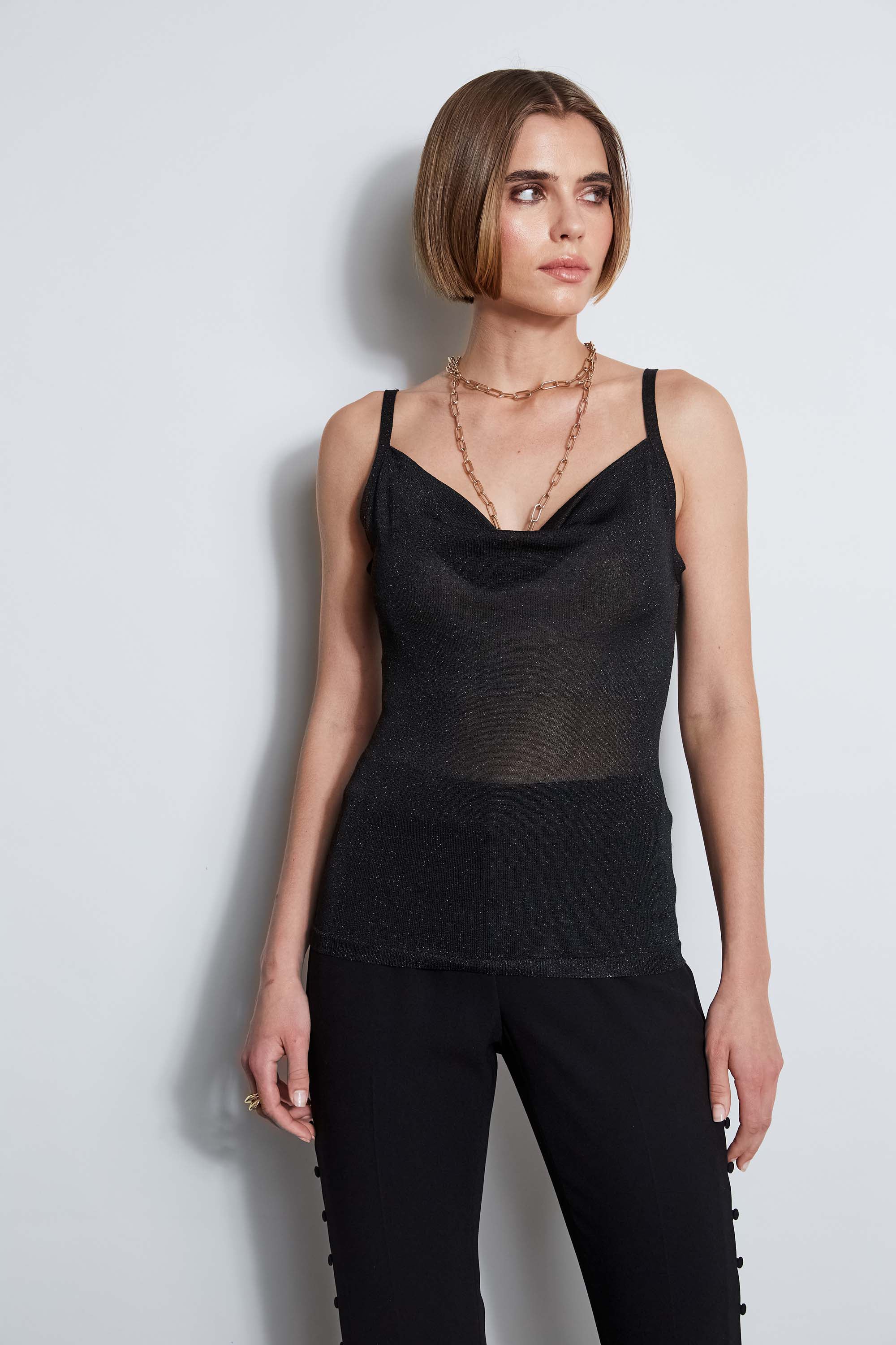 Metallic Knit Cami – Elie Tahari